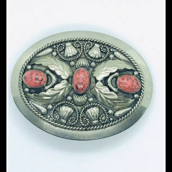alpaca | Accessories | Alpaca Mexico Belt Buckle With Coral Like Mosaic ...